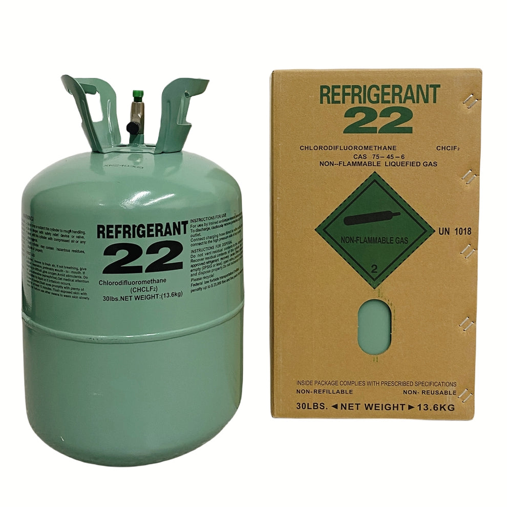30LB R22 R-22 Freon Refrigerant Gas – RefrigerationGo