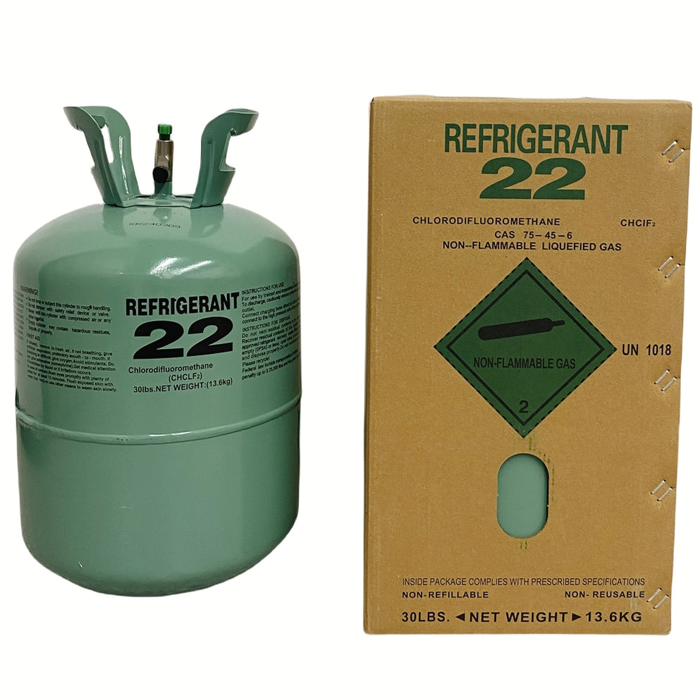 30LB R22 R-22 Freon Refrigerant Gas – RefrigerationGo