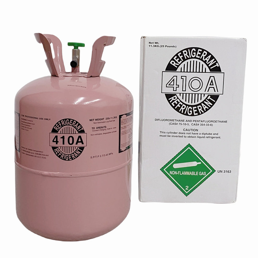 25LB R410A R-410A Freon Refrigerant Gas – RefrigerationGo